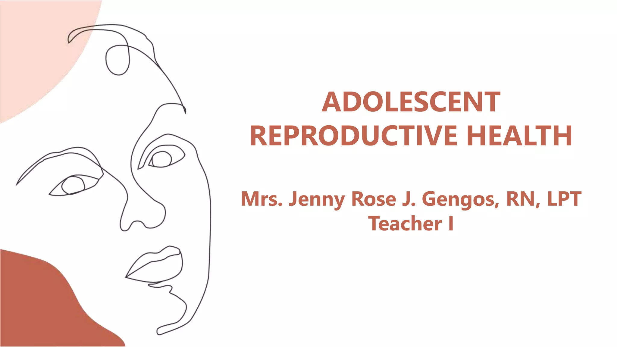 Adolescent Reproductive Health Pptx