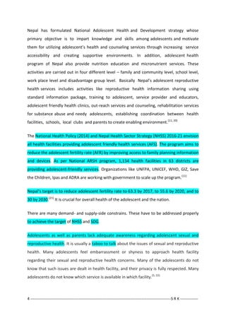 Adolescents deserve Right Information and Quality Service for better ...