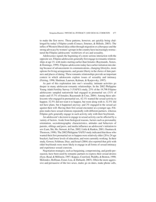 Physical Intimacy and Sexual Coercion Among Adolescent Intimate ...