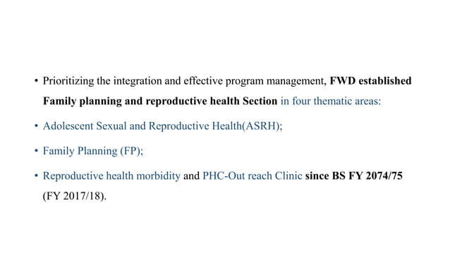 Adolescent sexual and reproductive health (ASRH) in Nepal | PPTX ...