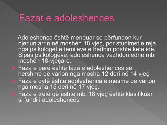 Adoleshenca | PPTX