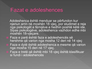 Adoleshenca | PPTX