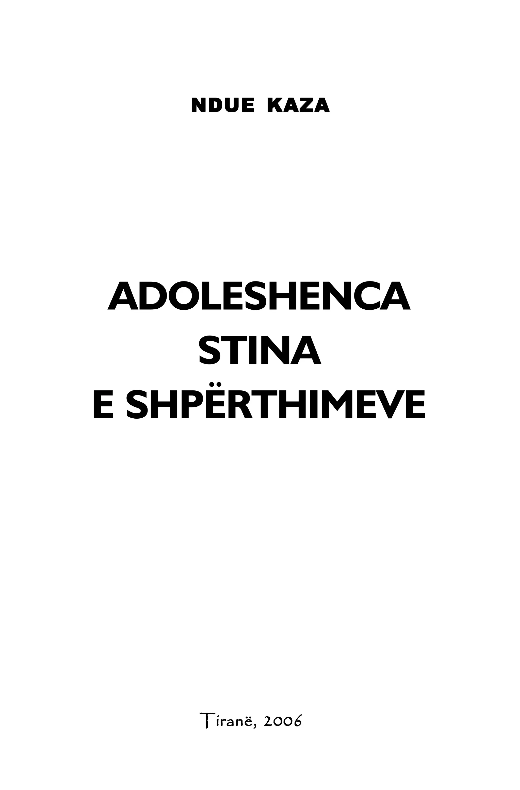 Adoleshenca nduekaza | PDF