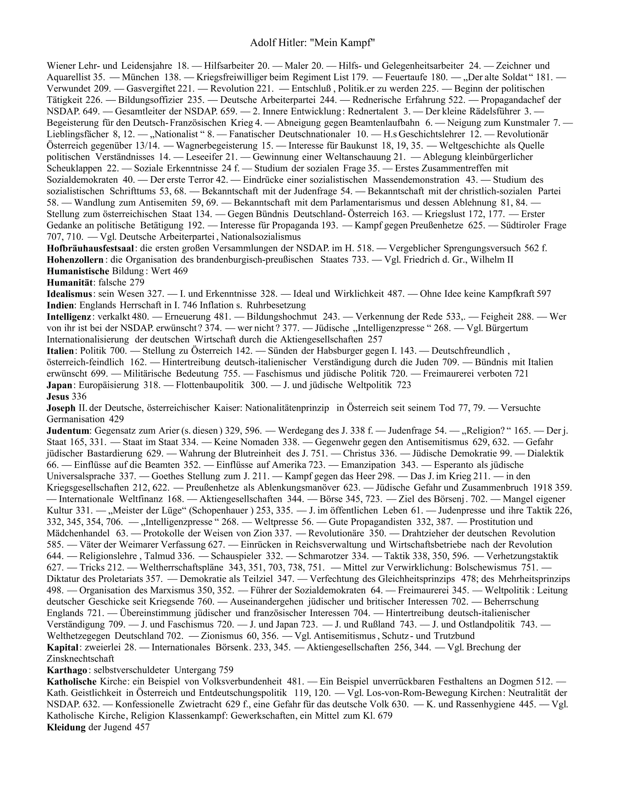 Adolf Hitler Mein Kampf | PDF