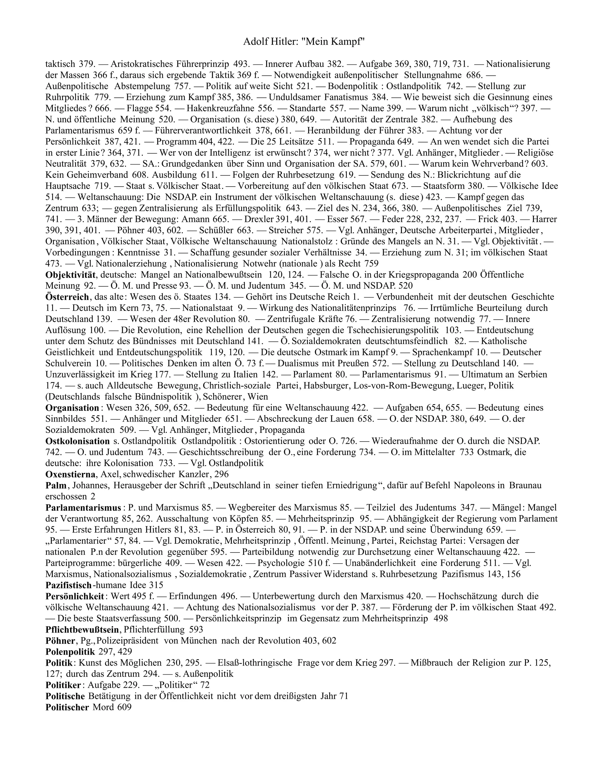 Adolf Hitler Mein Kampf | PDF