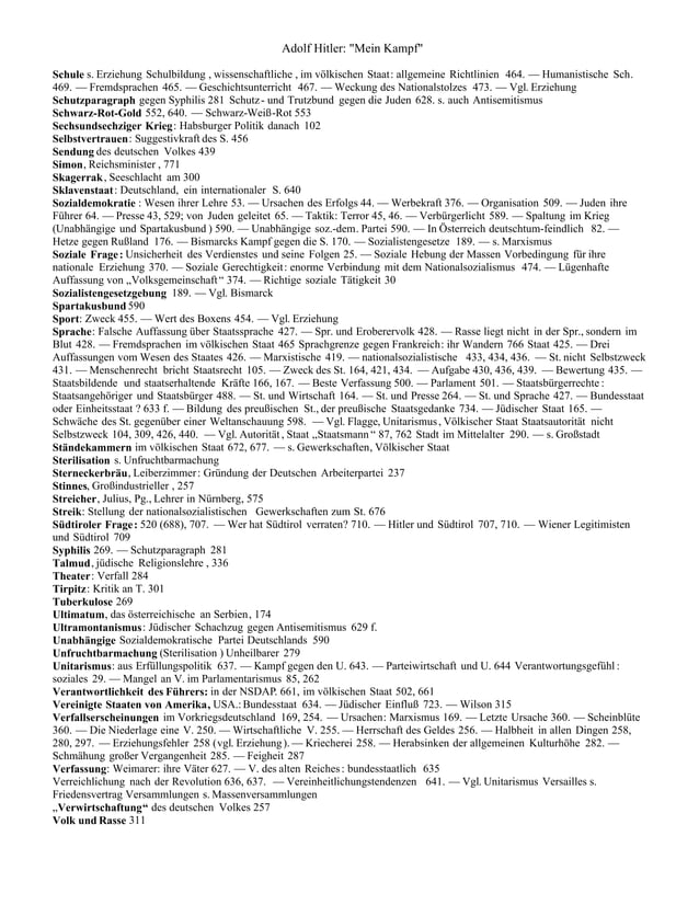 Adolf Hitler Mein Kampf | PDF