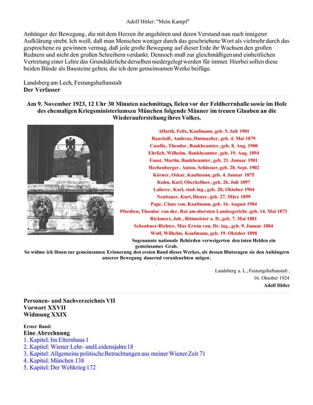 Adolf Hitler Mein Kampf | PDF