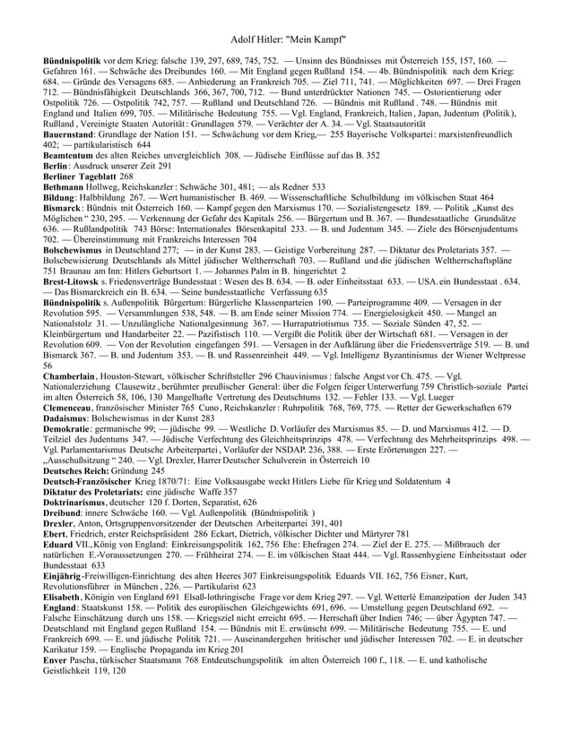 Adolf Hitler Mein Kampf | PDF