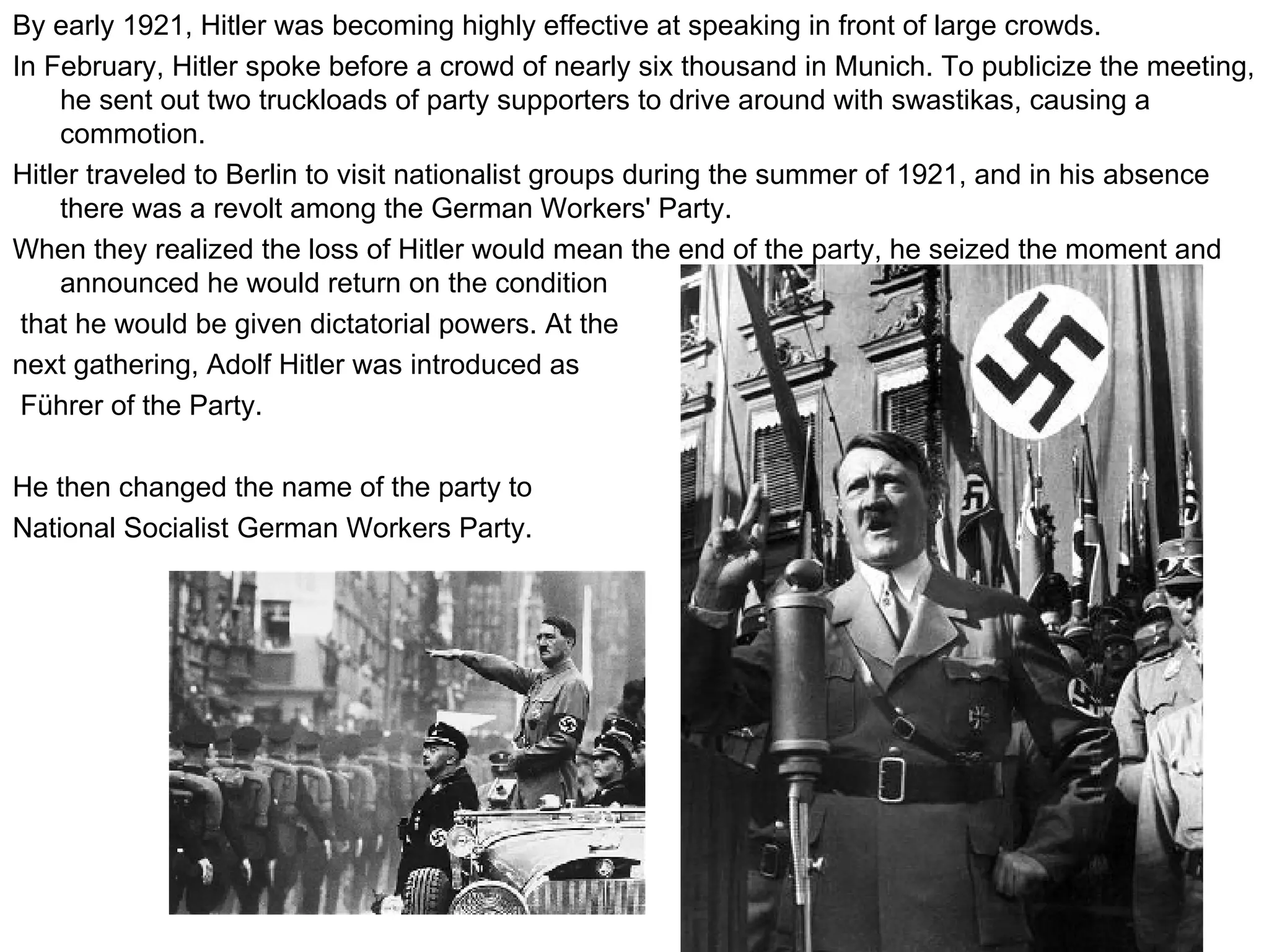 Adolf Hitler: Nazi. | PPT | War and Conflicts