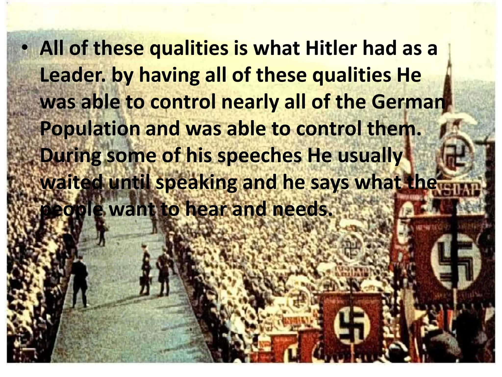 Adolf hitler leadership style | PPTX