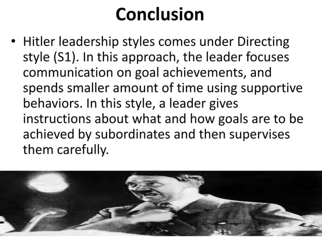 Adolf hitler leadership style | PPTX