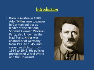 Adolf hitler | PPTX | Politics