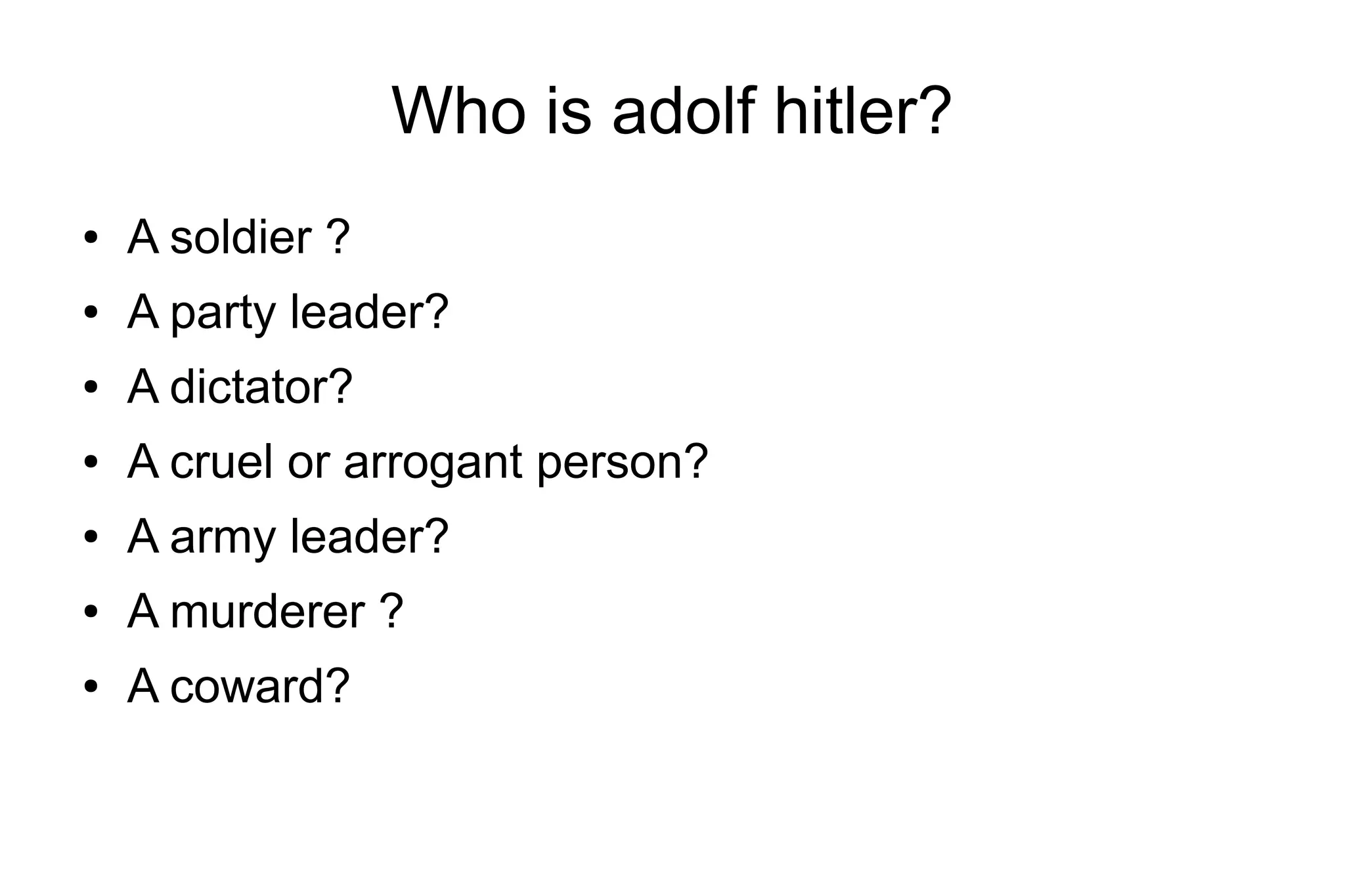 Adolf Hitler | PPT