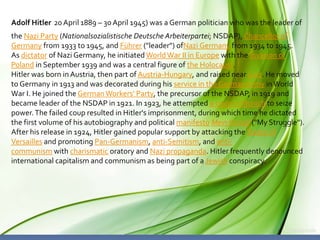 Adolf hitler | PPTX