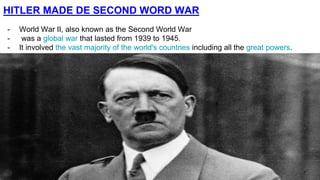 Adolf hitler | PPTX | Death, Injury, or Military Conflict | Sensitive ...