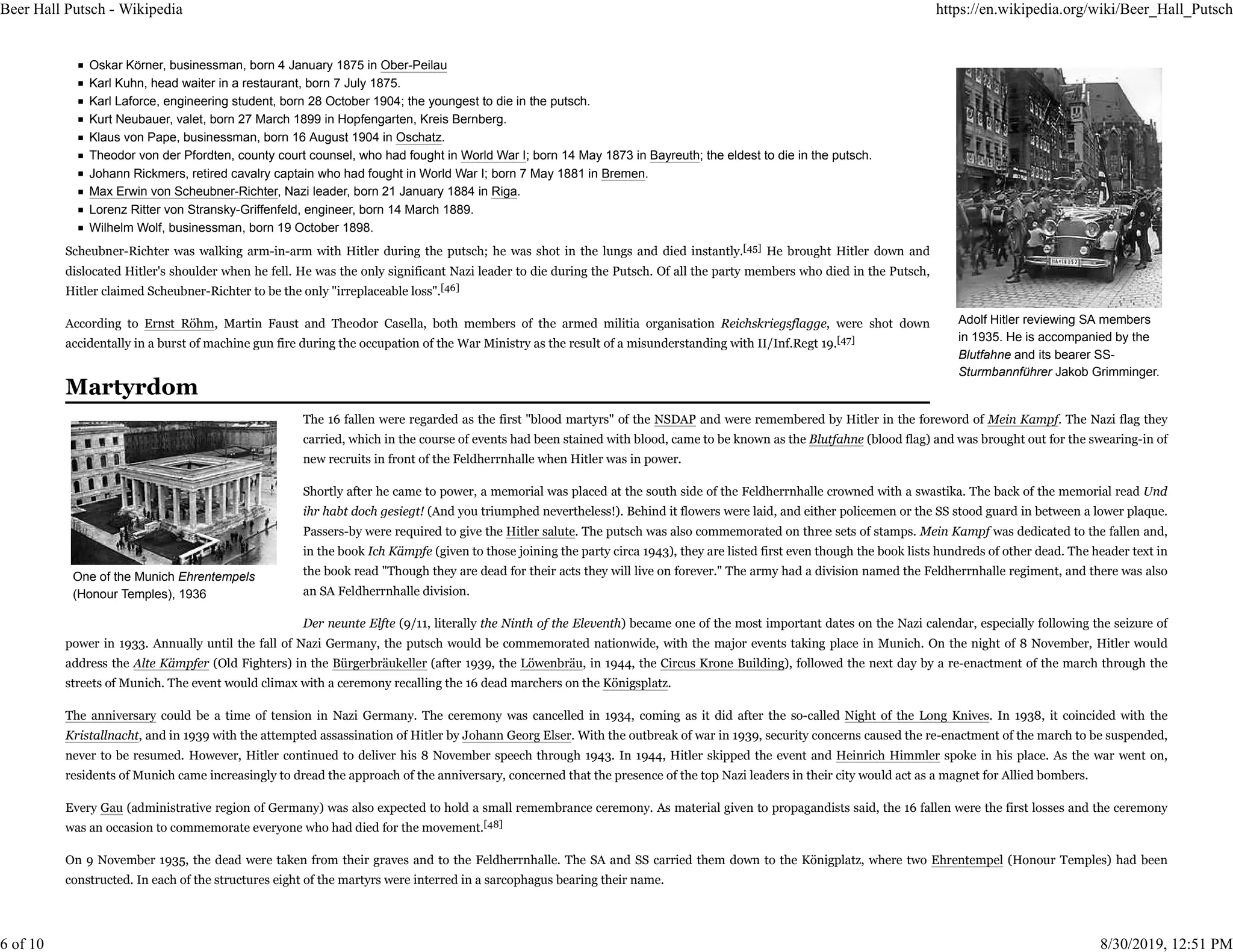 ADOLF HITLER - ARREST & TRIAL (Beer Hall Putsch) Wikipedia | PDF