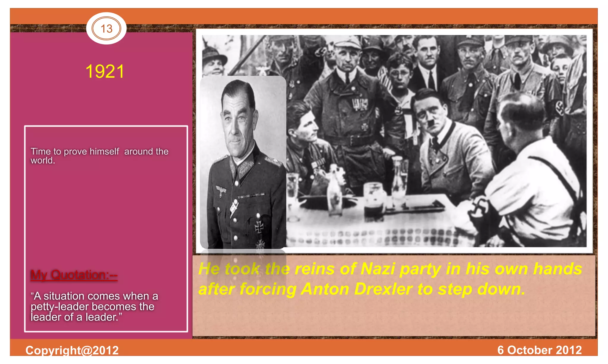Adolf Hitler Biography | PPTX