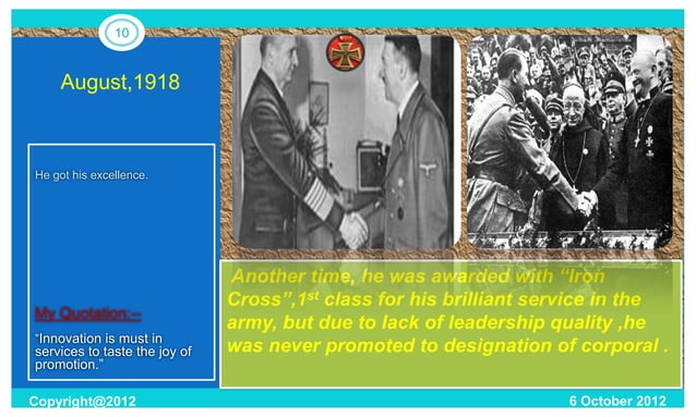 Adolf Hitler Biography | PPTX