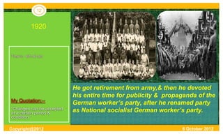 Adolf Hitler Biography | PPTX