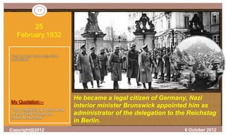 Adolf Hitler Biography | PPTX