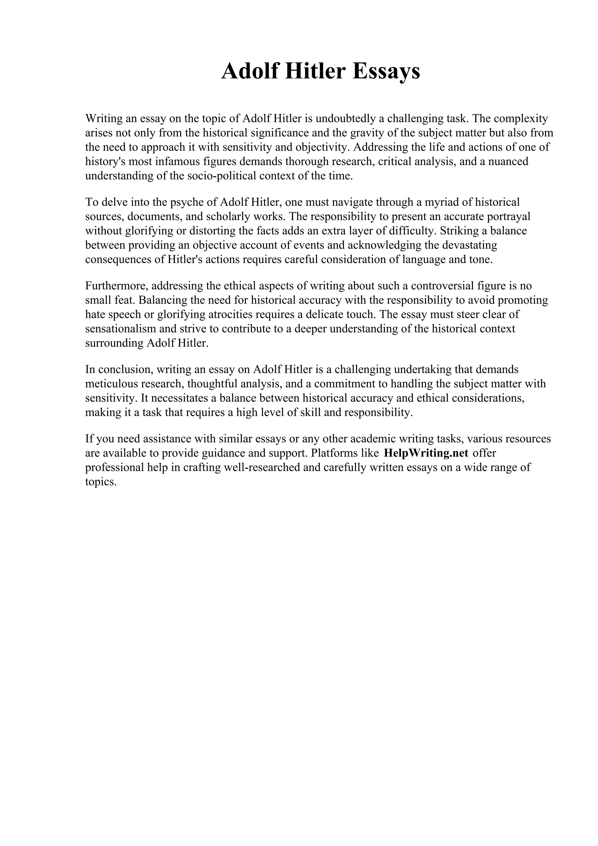 Adolf Hitler Essays.pdf