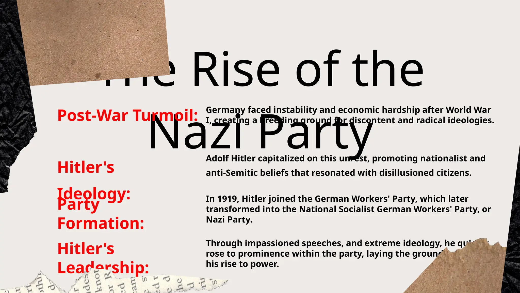 Adolf Hitler Slides.pptx and history to adolf hitler | PPTX