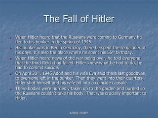 Adolf hitler's life | PPSX