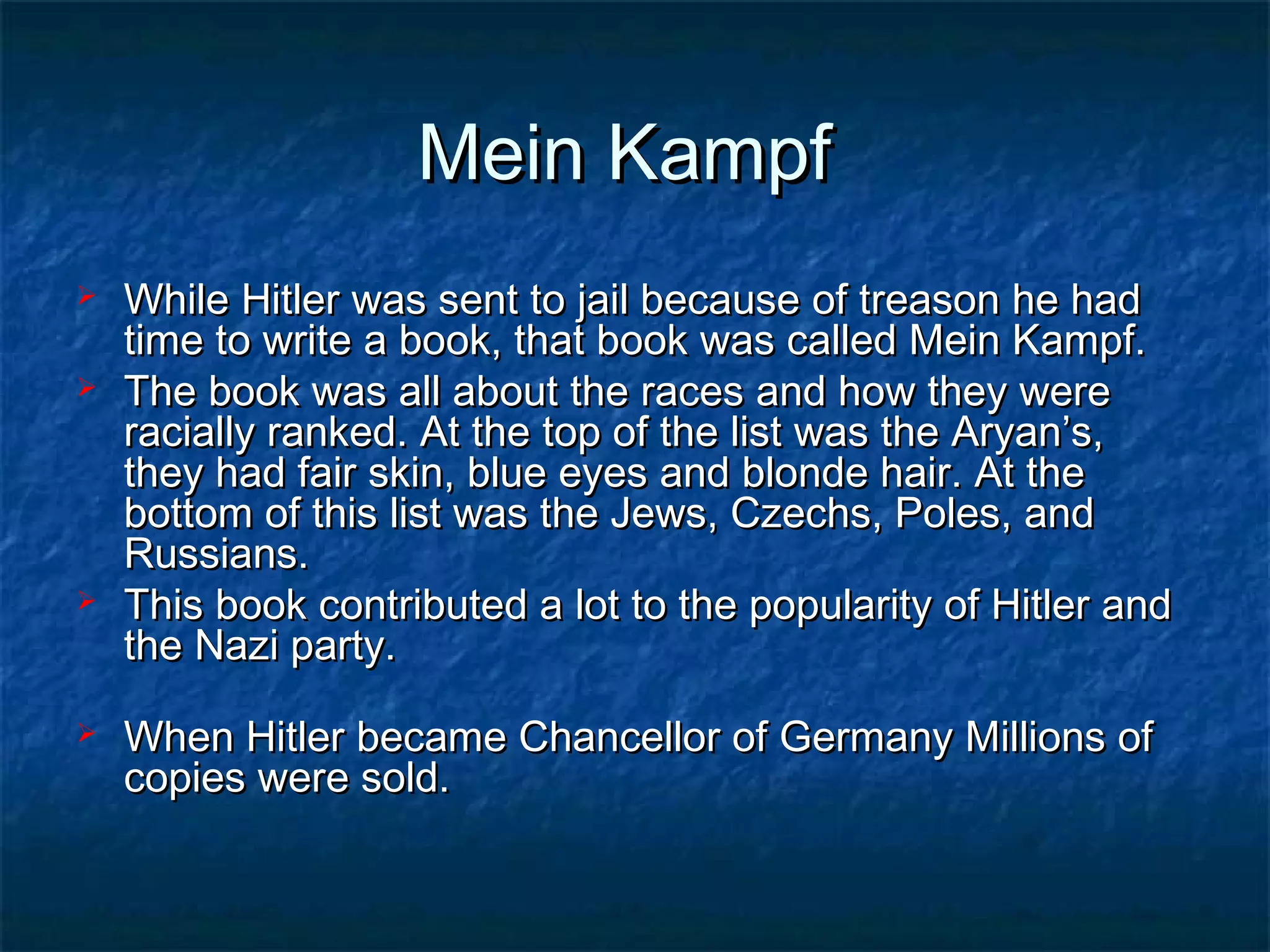 Adolf hitler's life | PPT