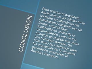 Adolf Loos | PPTX