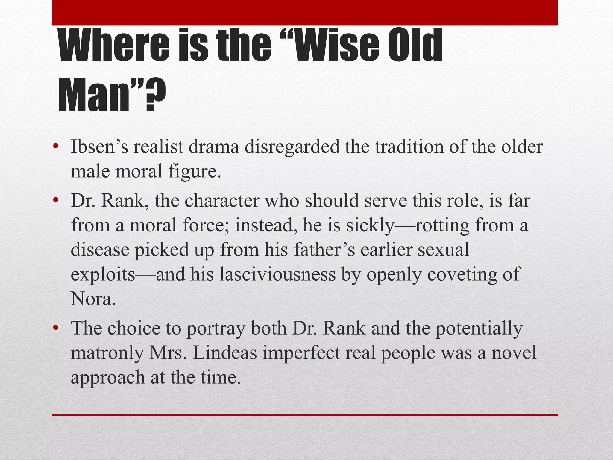 A doll’s house by Henrik Ibsen | PPTX