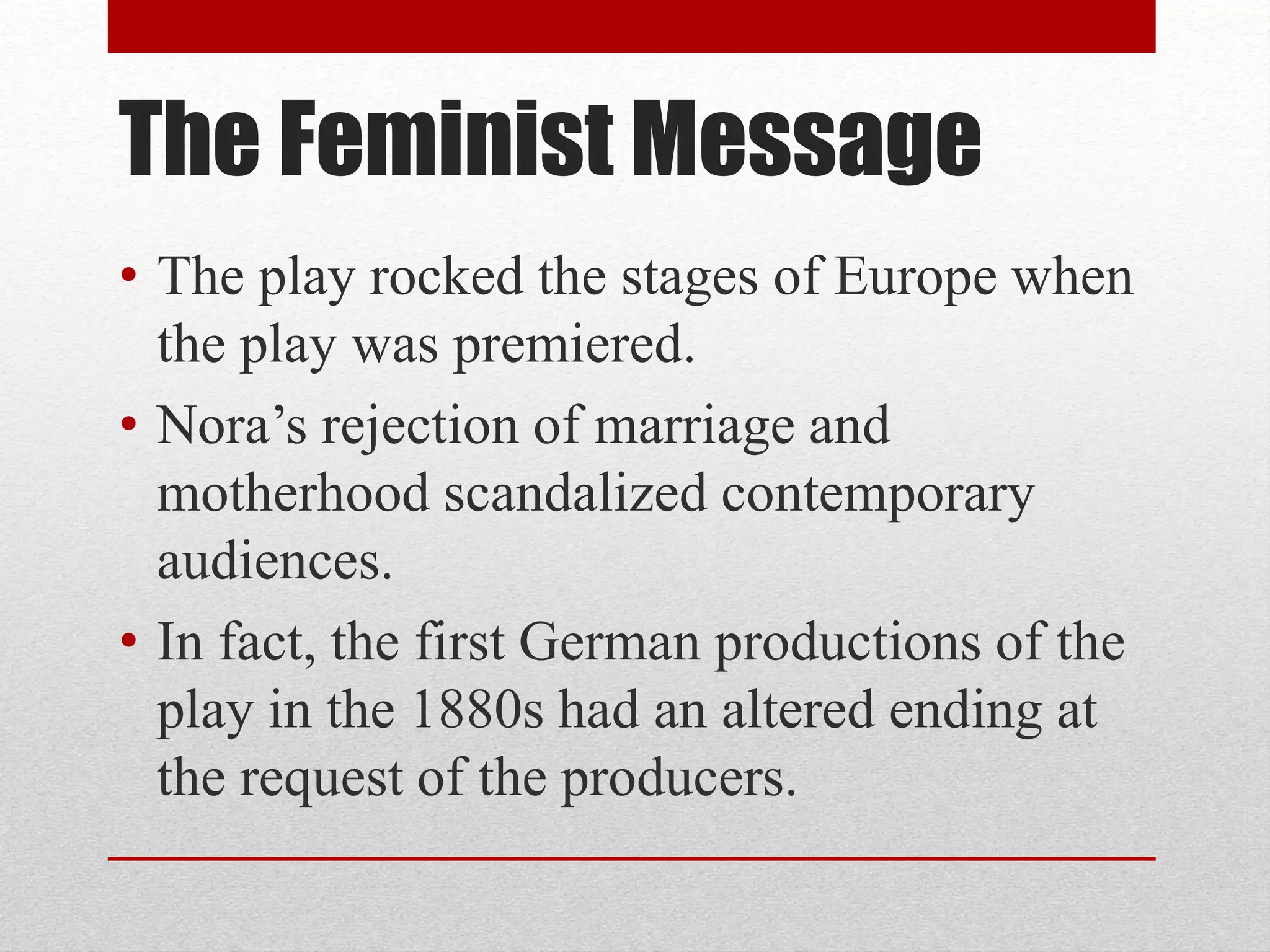 A doll’s house by Henrik Ibsen | PPTX