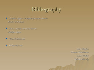 Adolphe Appia resource pack | PPT