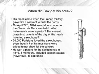 Adolphe sax and the Saxophone | ODP