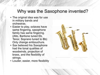 Adolphe sax and the Saxophone | ODP