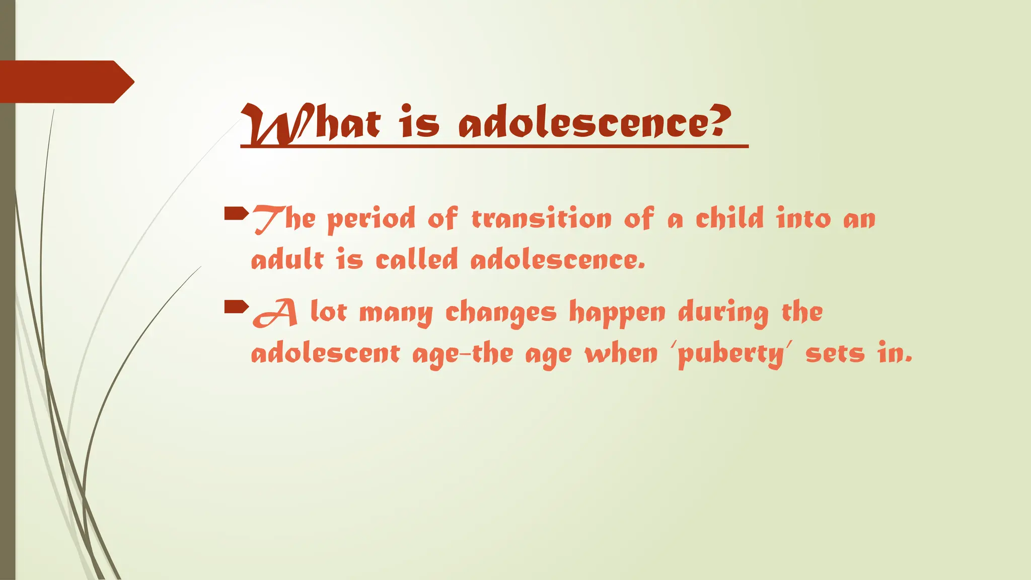 adolscence related points for understanding | PPTX