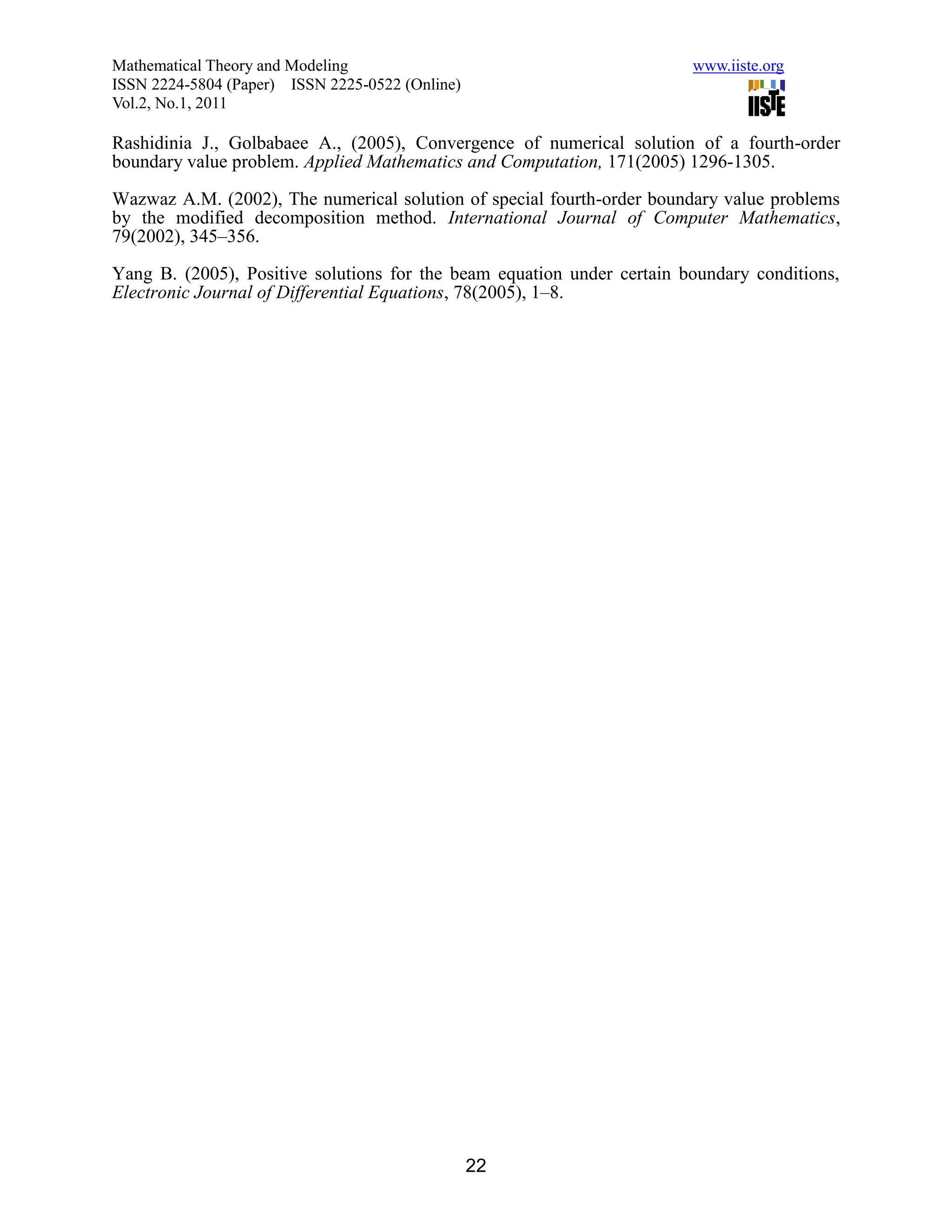 Adomian decomposition method for solving higher order boundary value problems | PDF