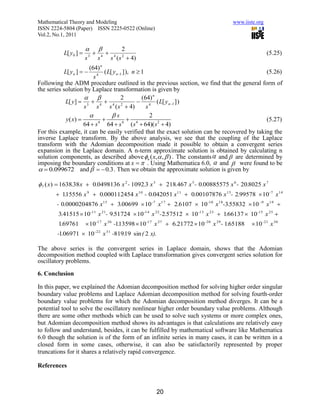 Adomian decomposition method for solving higher order boundary value problems | PDF