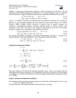 Adomian decomposition method for solving higher order boundary value problems | PDF