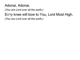 Adonai | PPT