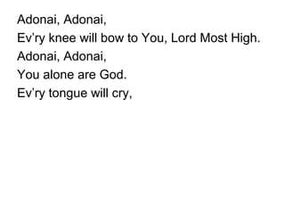 Adonai | PPT