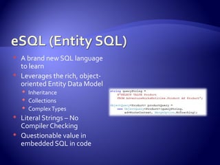 ADO.NET Entity Framework | PPT