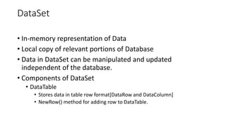 ADO.NET Introduction | PPTX