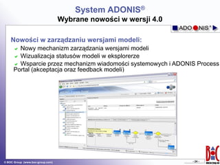 ADONIS 4.0 - prezentacja nowych funkcji | PDF