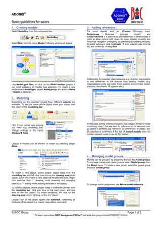 Adonis basic guidelines | PDF