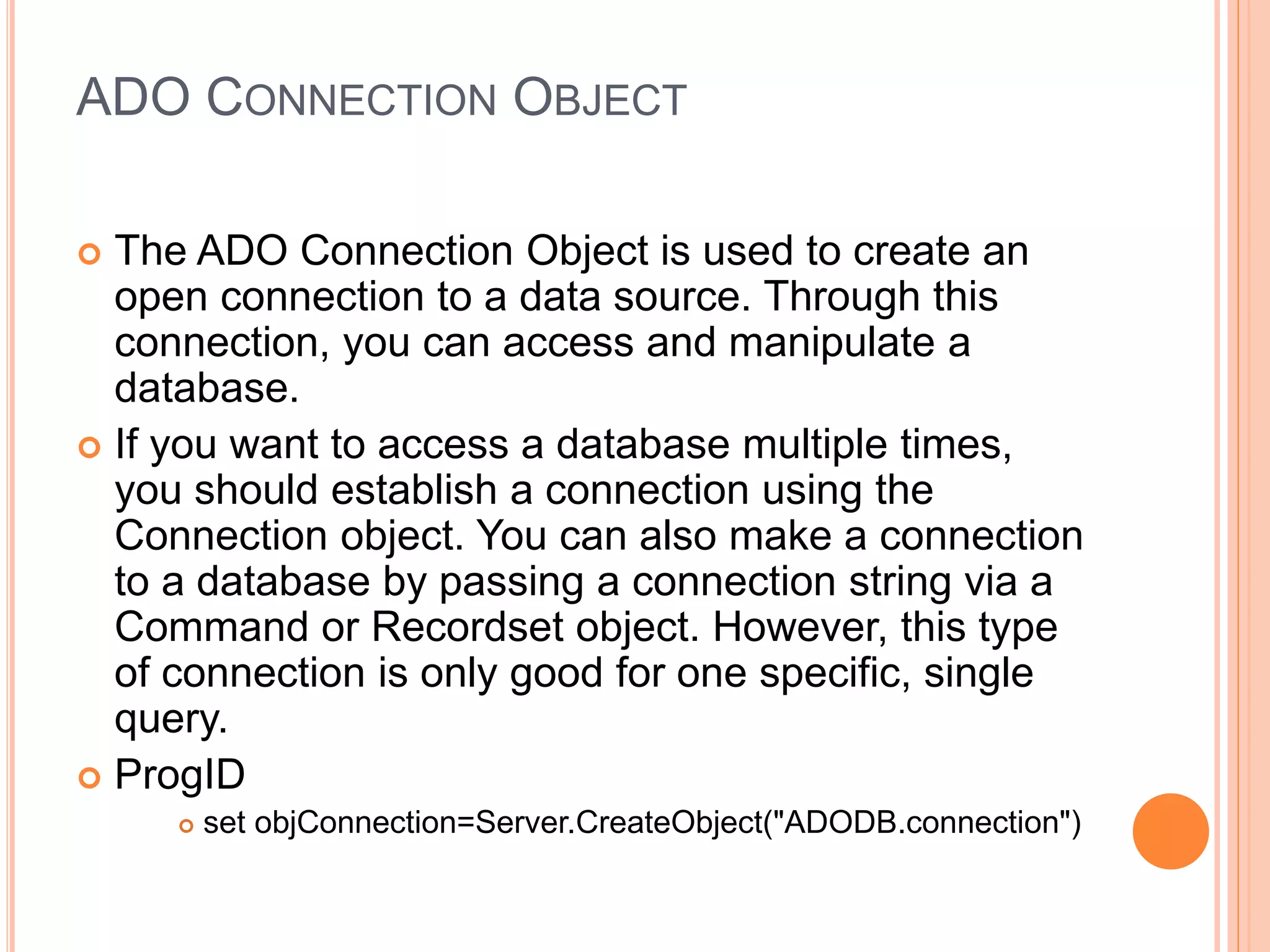 Ado object | PPT
