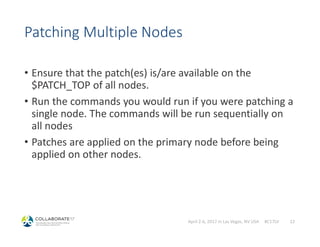 Adop patching gotchas ppt | PPT