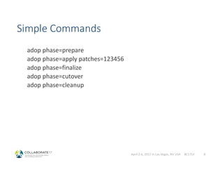 Adop patching gotchas ppt | PPT
