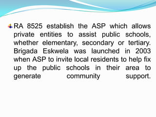 Adopt a-school program | PPTX