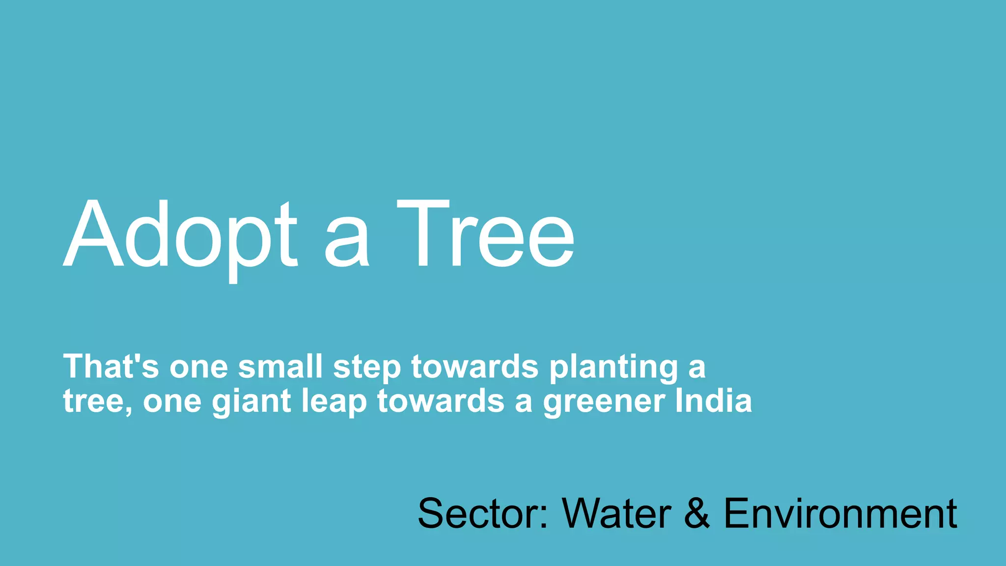 Adopt a tree | PPT