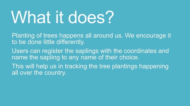 Adopt a tree | PPT